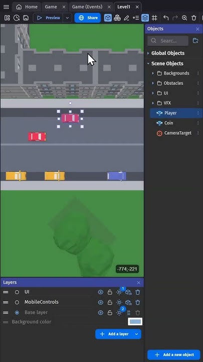 Game Engine Tip - Version history - #gamedev #gdevelop #nocode #tutorial - YouTube