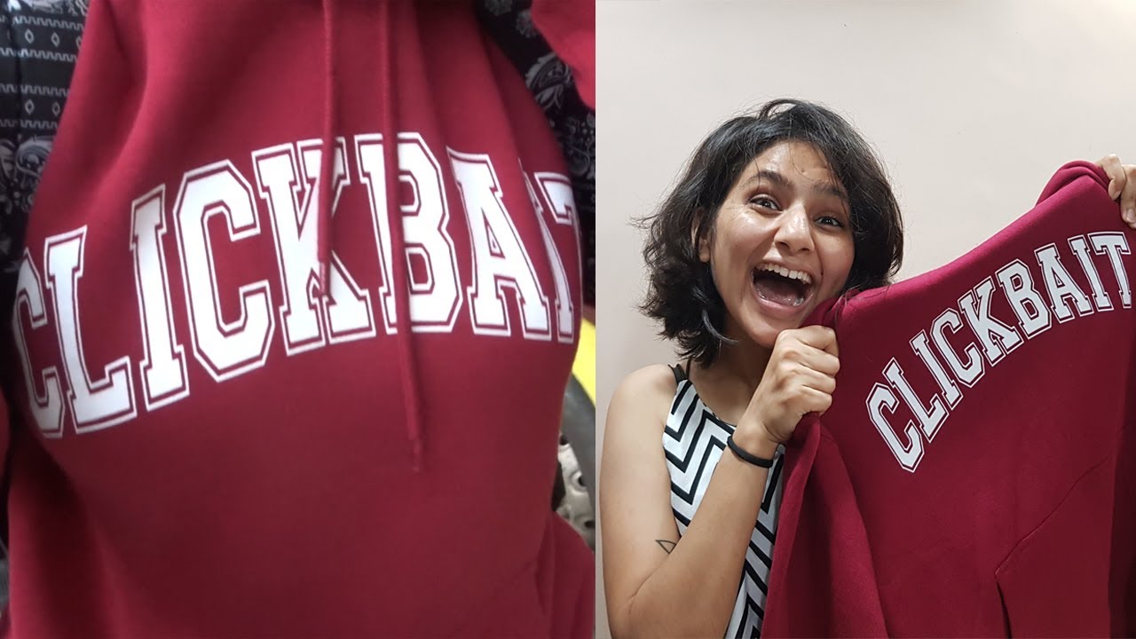 I FINALLY GOT MY CLICKBAIT HOODIE !! - YouTube