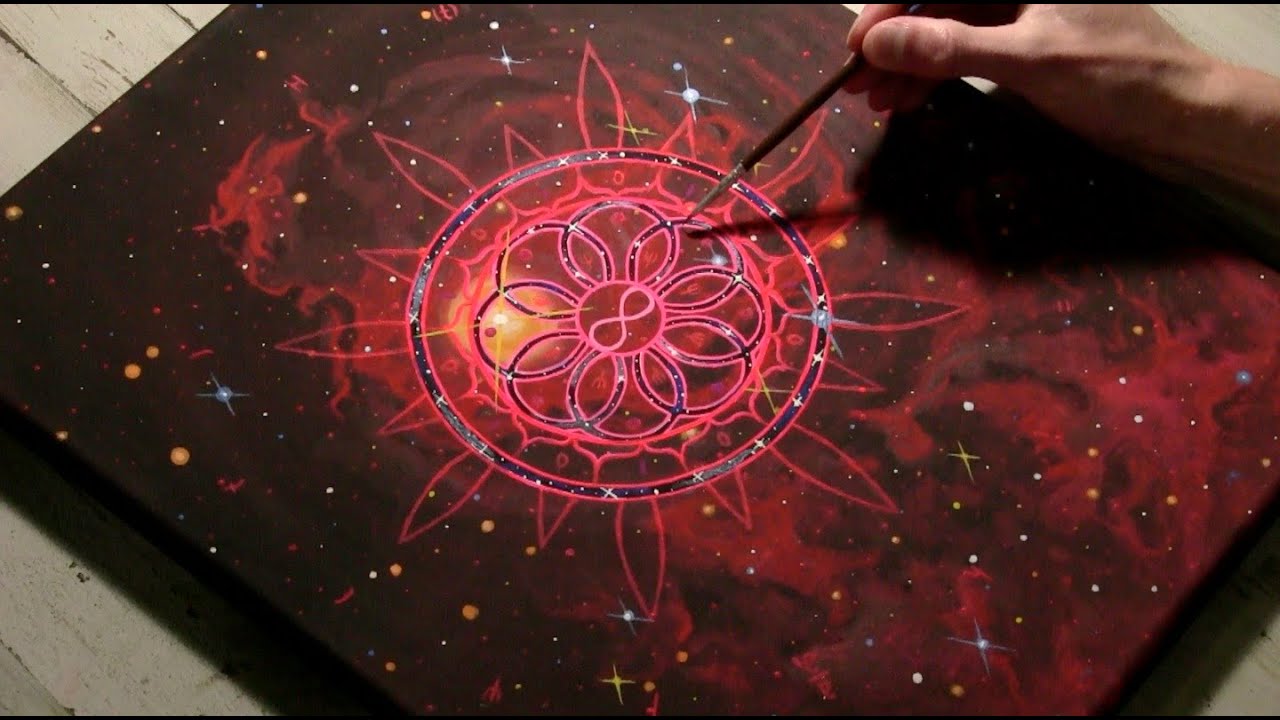 Fun Acrylic Painting / Nebula Tutorial - YouTube