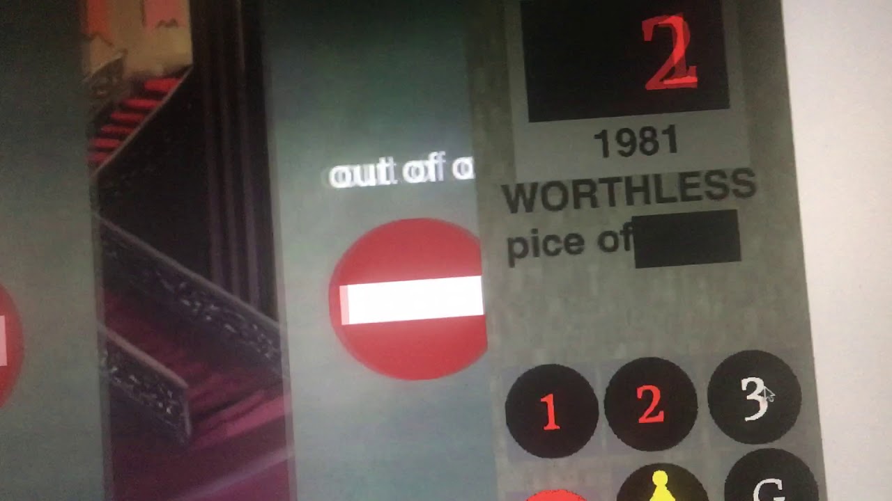 the most discusting animated elevator in the world at the plaza wlkway ...
