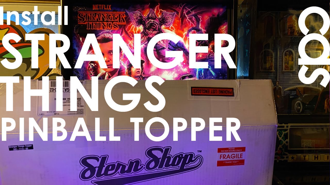 STRANGER THINGS PINBALL: TOPPER INSTALL - YouTube