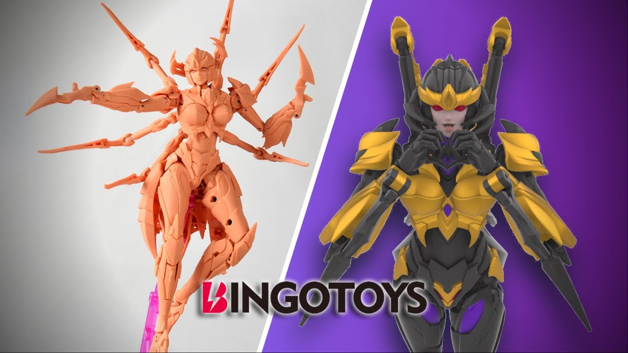 BingoToys BT-04 Spider Girl (Blackarachnid) [Prototype Preview] - YouTube