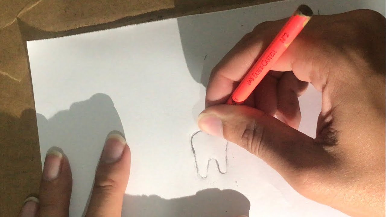 como desenhar um dente - YouTube