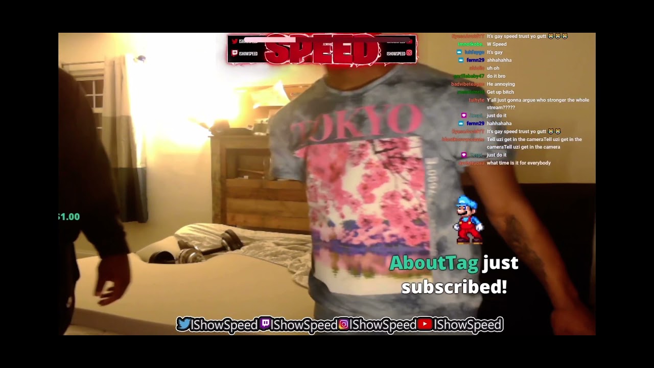 cuffem shows ishowspeed ssb handshake - YouTube