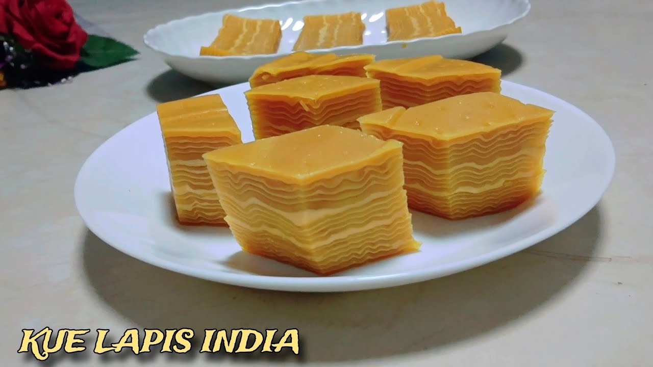 Resep Kue Lapis India Enak & Lembut (Tepung Hungkuwe) - YouTube