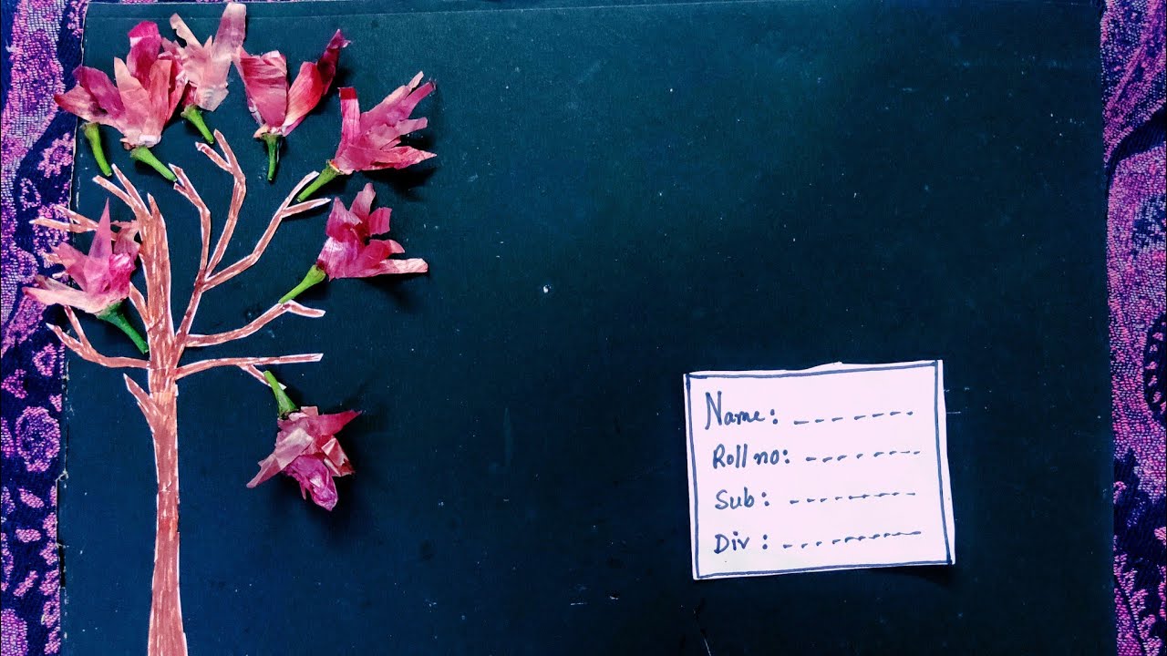 Easy Botany Front page Design || Assignment front page With onion peels ...