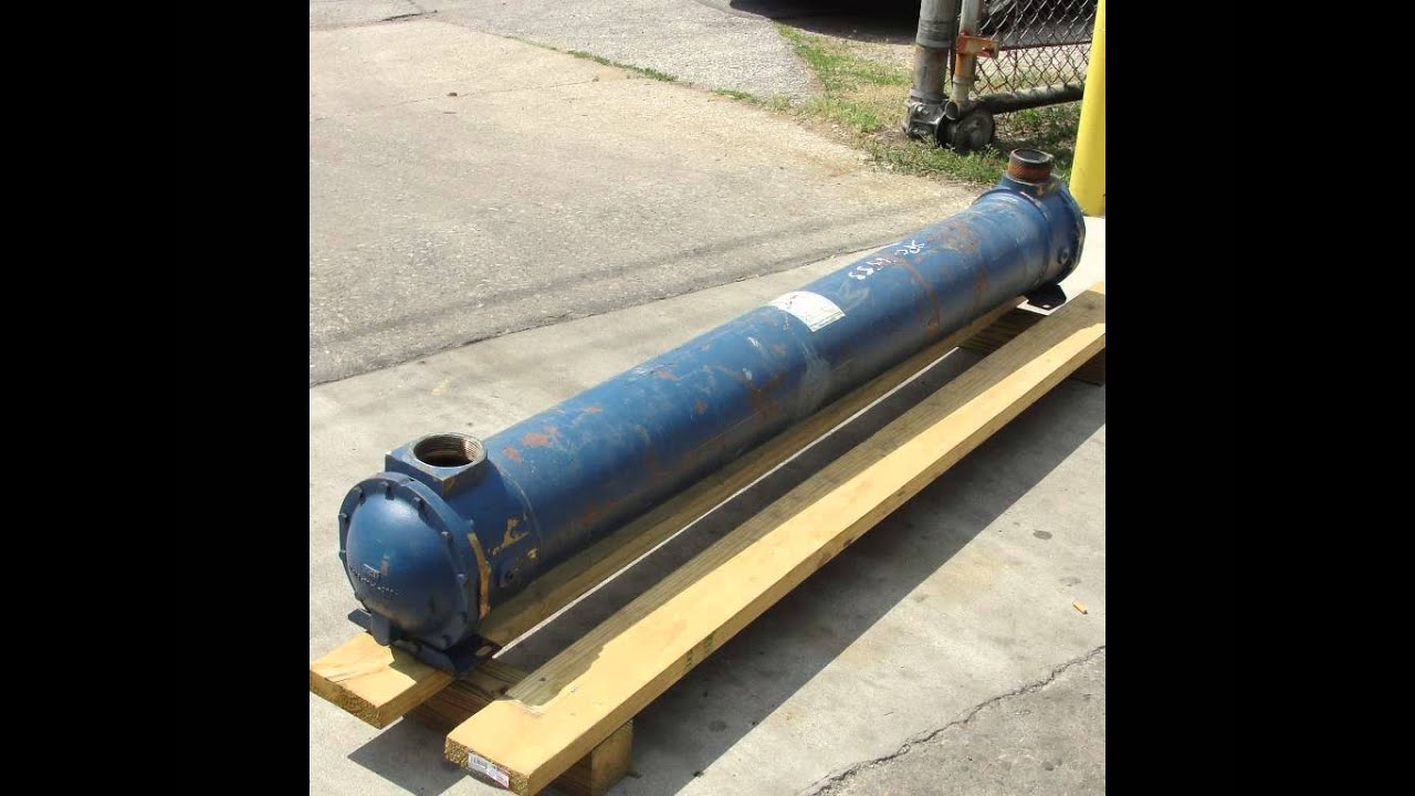 ITT Standard 124 sqft shell and tube heat exchanger - YouTube