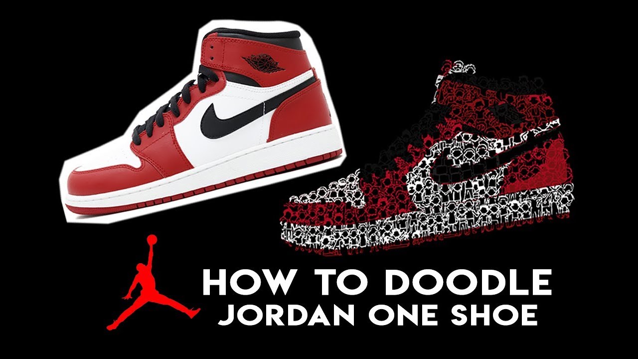Doodle Jordan One Retro Shoes - YouTube
