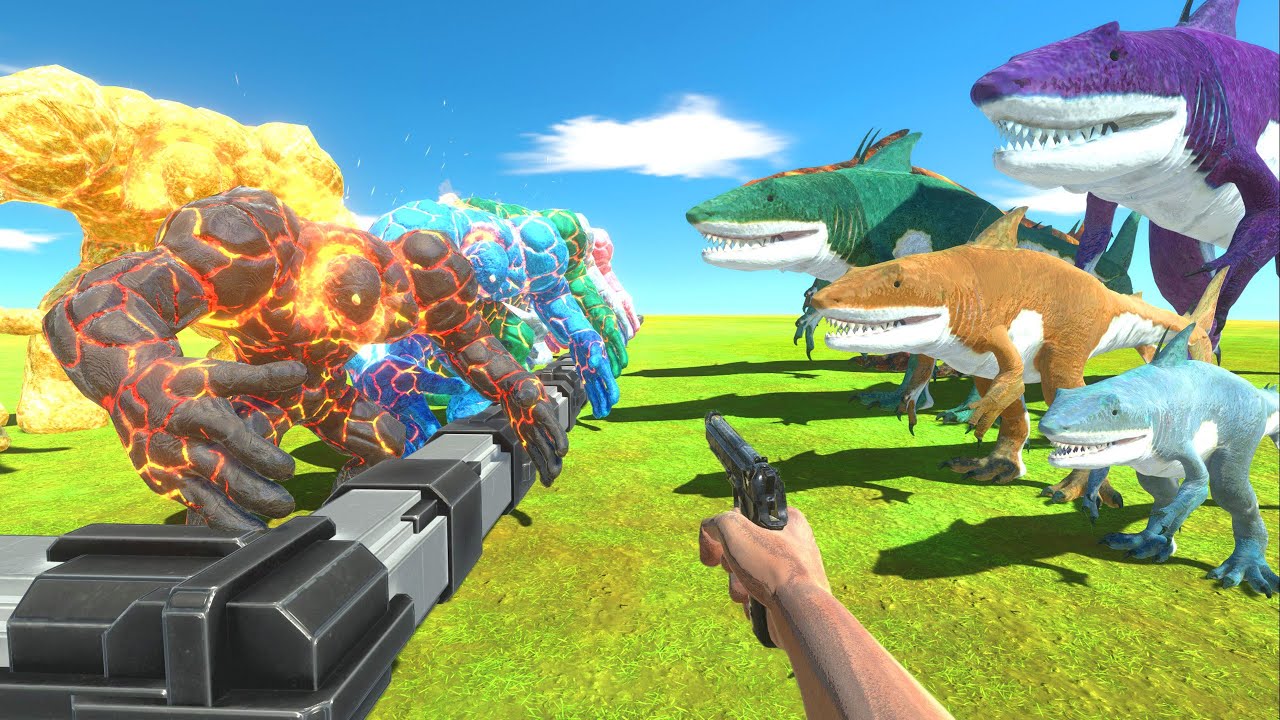 FPS Avatar Rescues Golem Brothers and Fights King Shark Team - ARBS ...