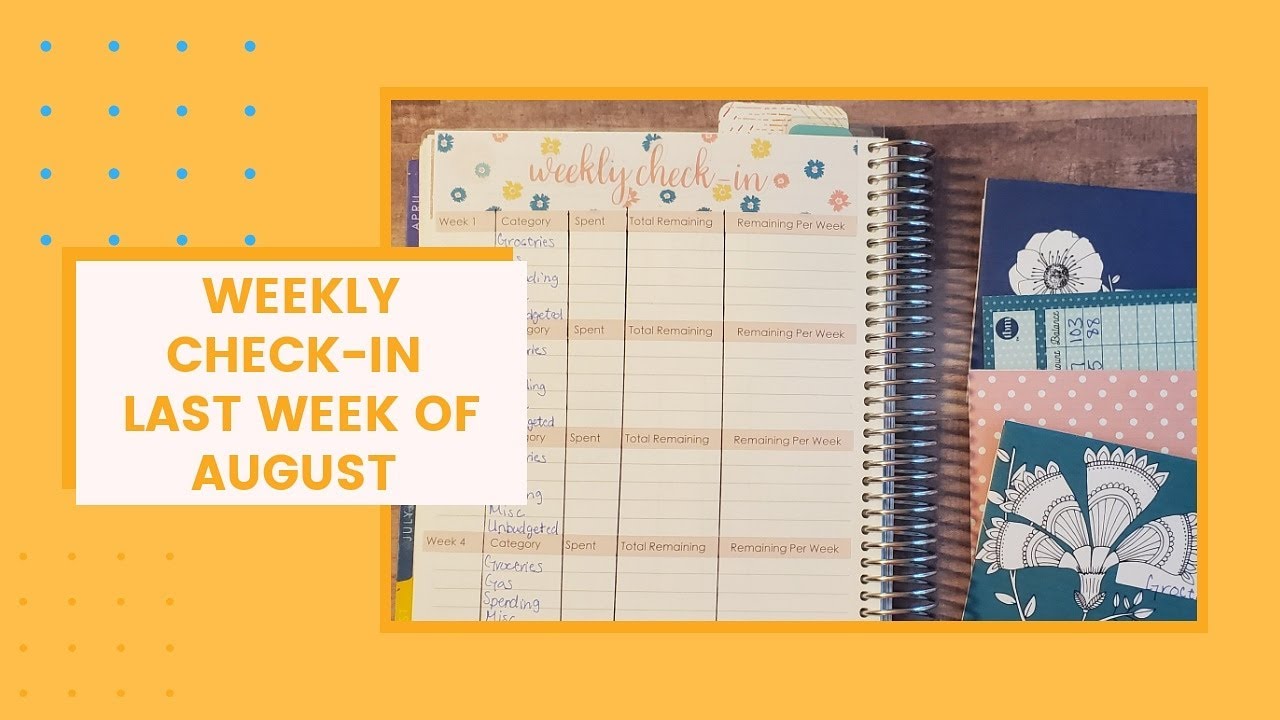 Weekly CHECK-IN for last week of September || Budgeting 2020 || Had a ...