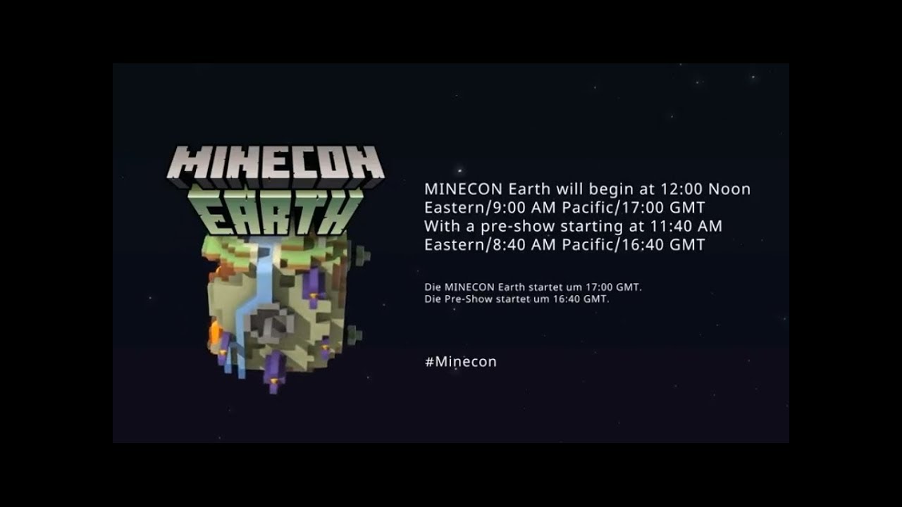 Minecon Earth 2017 LIVE - YouTube