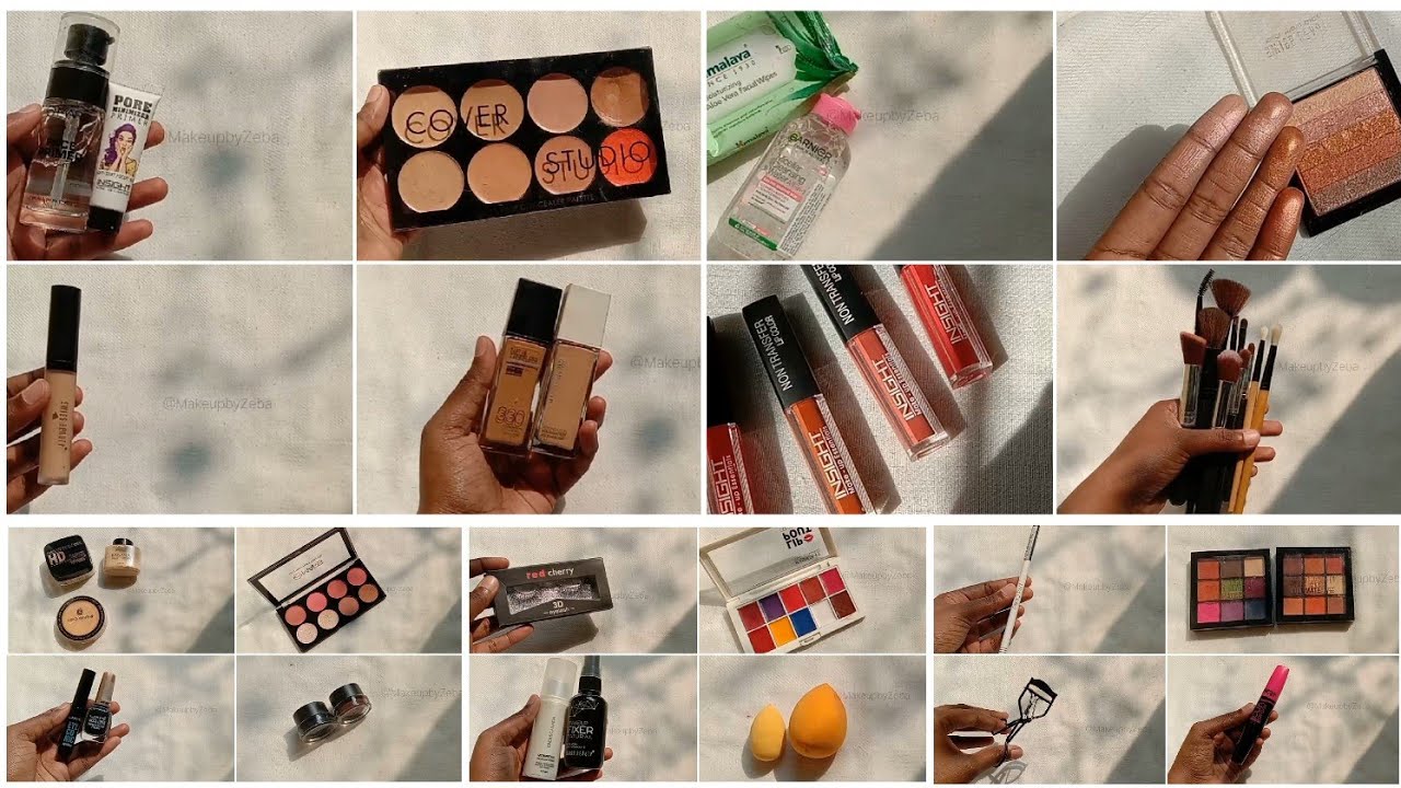 Makeup Products With Names & Uses | Types Of Makeup Products - YouTube