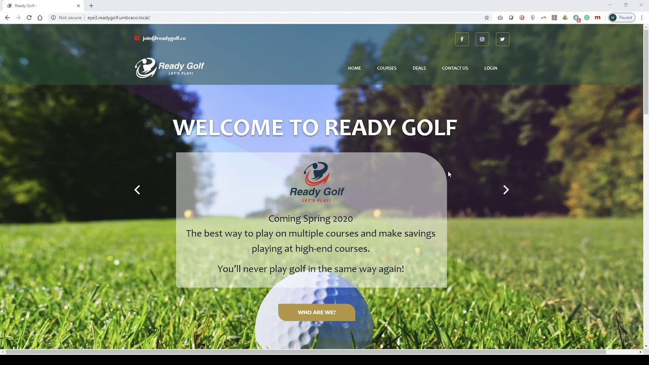 A brief introduction to Eye3 - Ready golf solution - YouTube