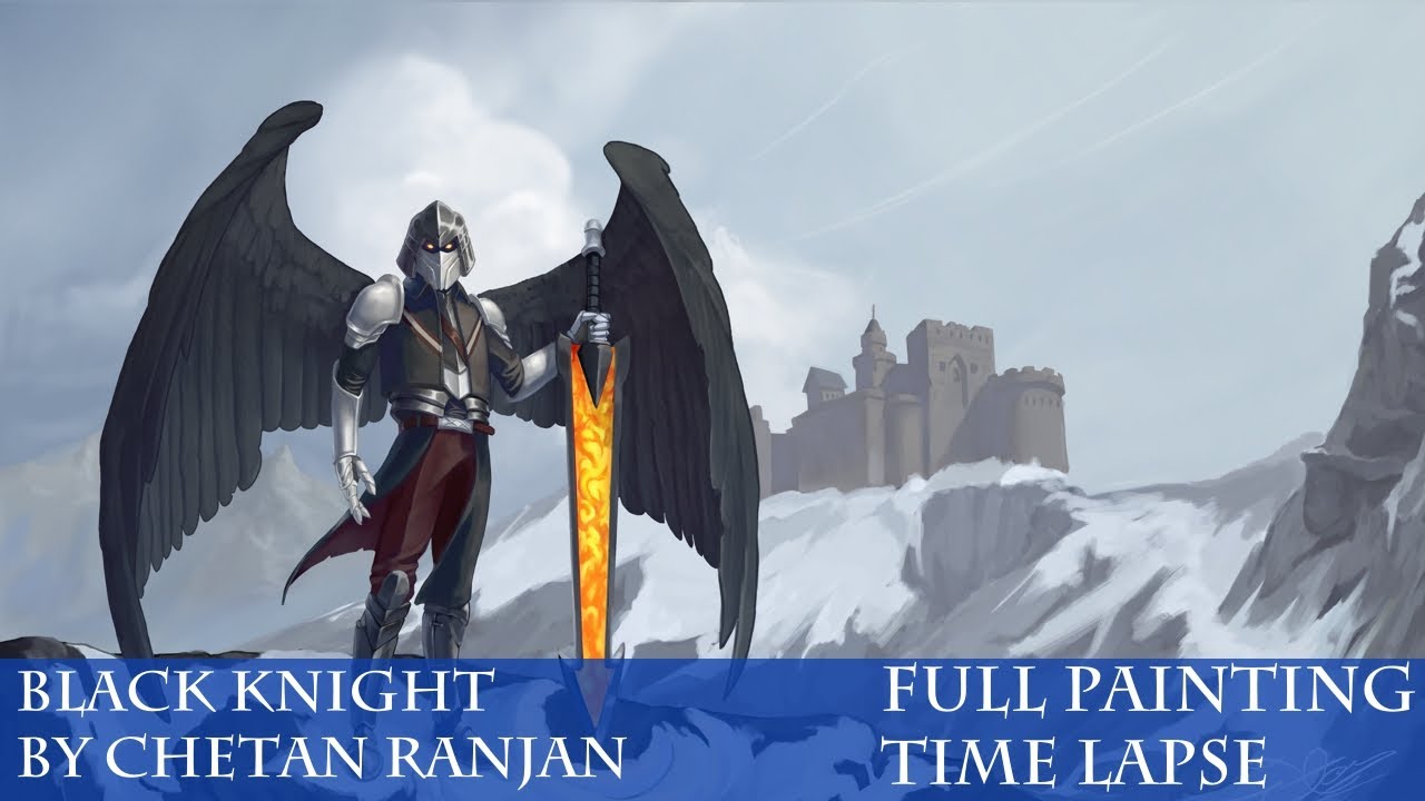 Knight Painting in krita timelapse - YouTube
