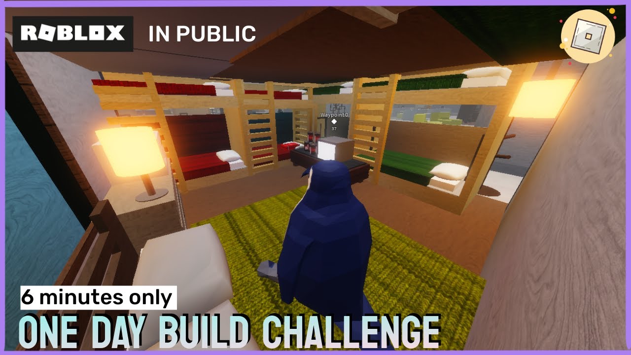One Day Build Challenge in PUBLIC! | 6 minutes challenge in 3008 Roblox ...