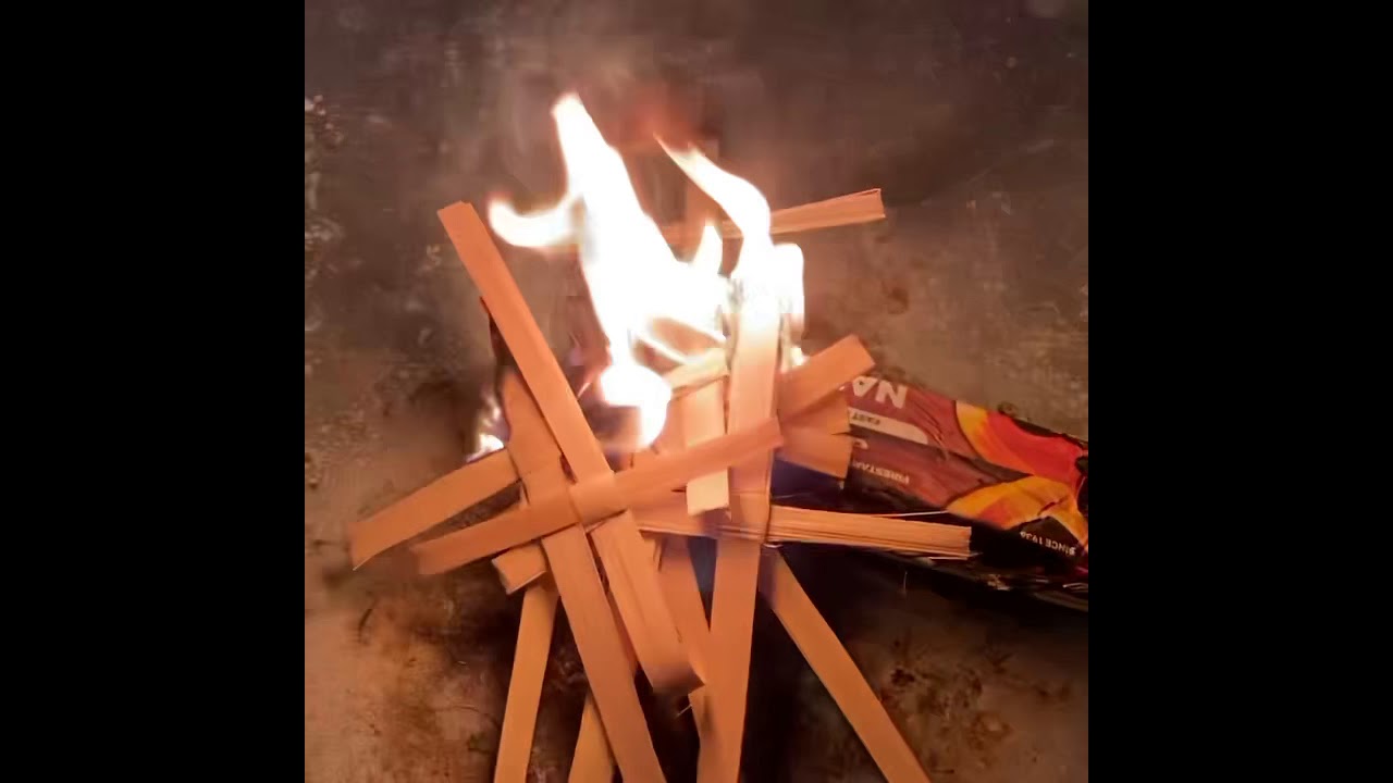 Burning the palm crosses for Ash Wednesday - YouTube