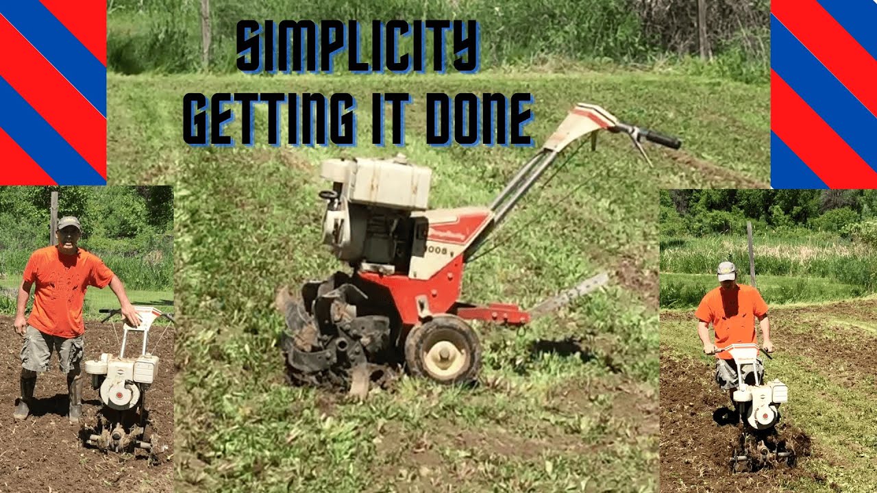 Simplicity 1008 roticul tiller getting the 2021 season garden ready ...