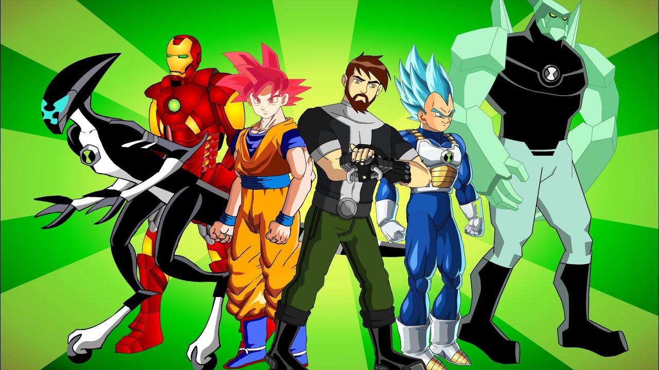 Best Of Ben 10K Son goku, Vegeta, Iron Man | Fanmade Transformation ...