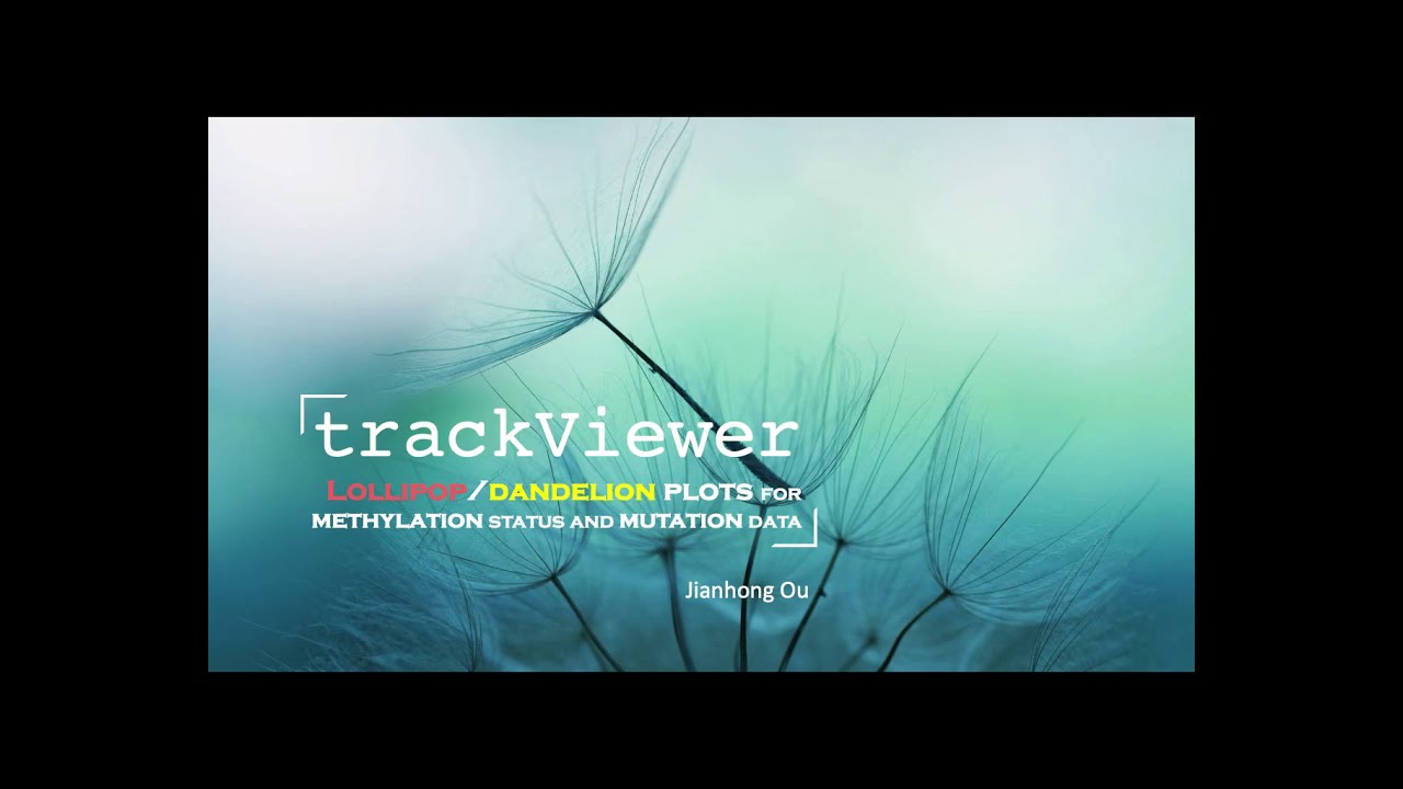 Jianhong Ou, trackViewer: Lollipop/Dandelion Plots for Methylation ...