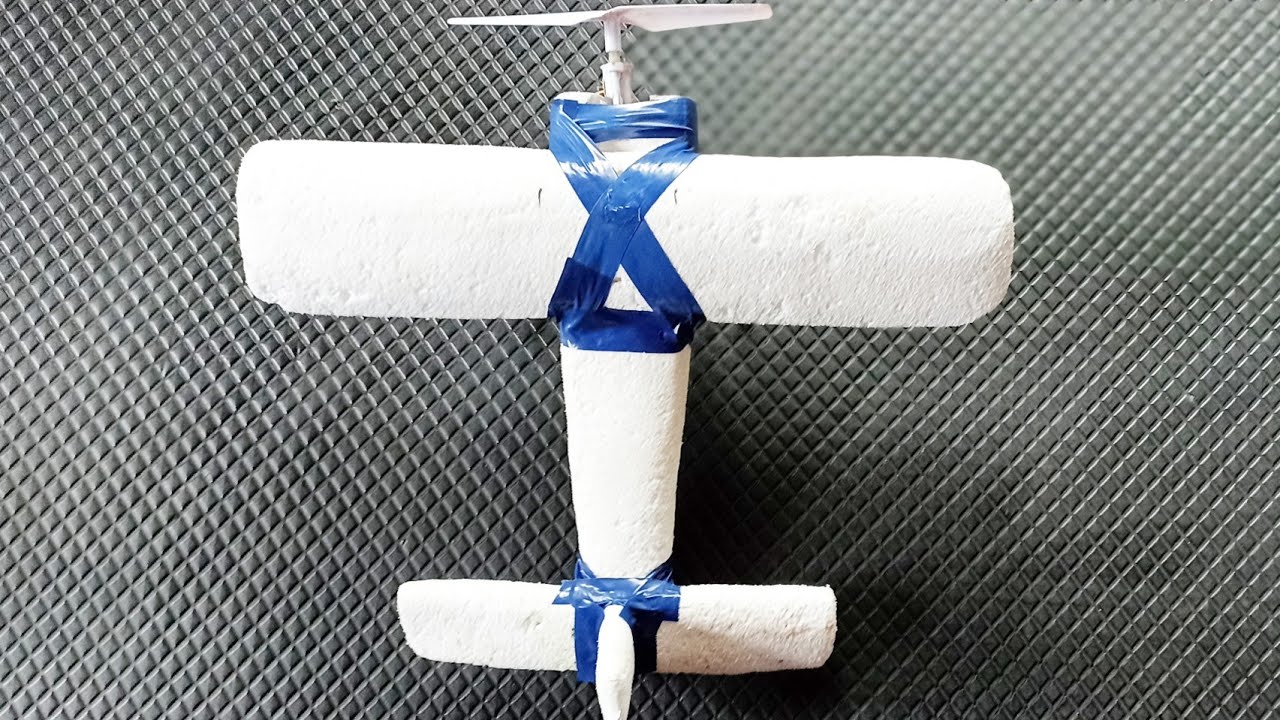 HOW to Make a Flying Toy Airplane . veary easy - YouTube
