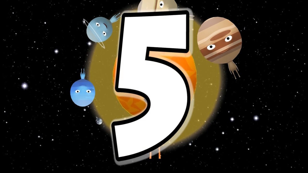 🌛Ten in a Space🌜Solar System | Planets Number Song | Nursery Rhymes ...
