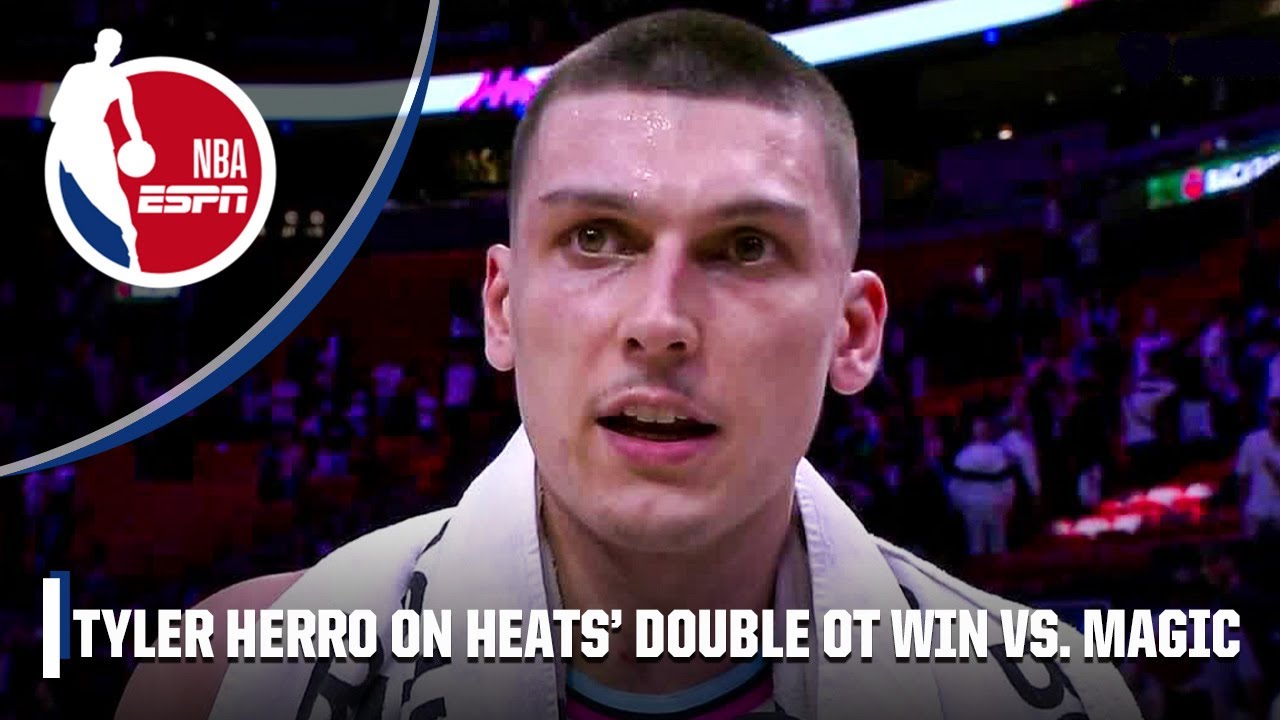 Tyler Herro speaks on 30-Point game in Heat’s DOUBLE OT COMEBACK Win vs ...