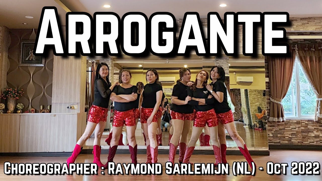 Arrogante | LINE DANCE | Beginner | Raymond Sarlemijn - YouTube