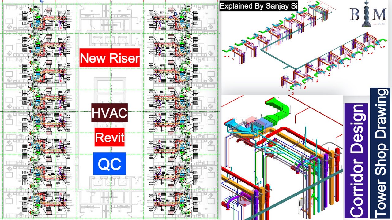 Ep-155 # HVAC Shop Drawing QC and new design Concept | Corridor Design ...