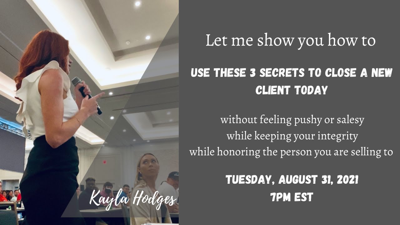 3 Secrets to Closing A New Client Today! - YouTube