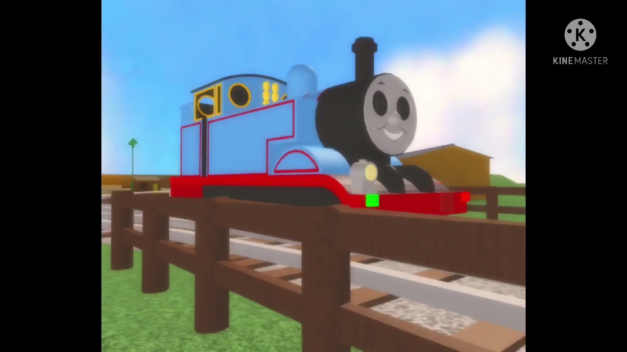 Weird Thomas on blue train with friends - YouTube