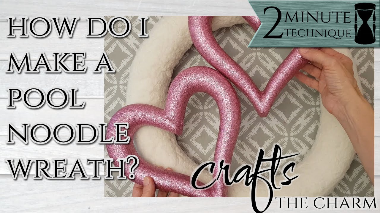 How do I make a wreath out of a pool noodle? Two-minute Technique ...