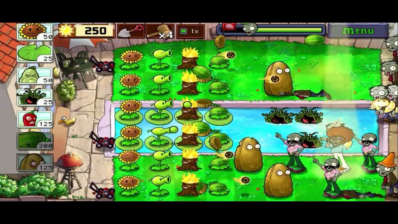 Zombies, zombies, zombies. Super tough defense - YouTube
