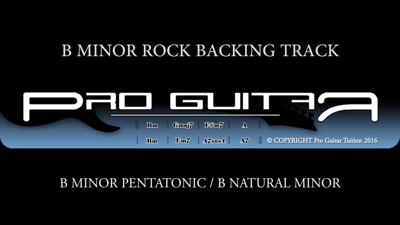 B Minor Rock Backing Track - YouTube