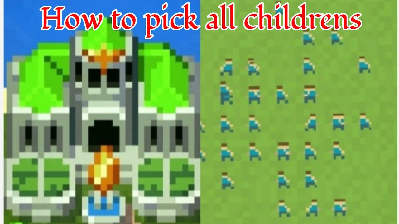 worldbox - how to pick all childrens of the world. - YouTube