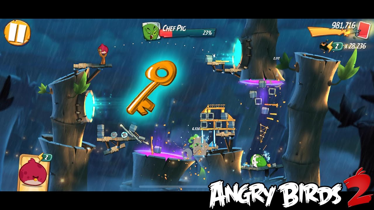 Angry Birds 2 - Gameplay Walkthrough Part 8 Tutorial - Get Key Unlock ...