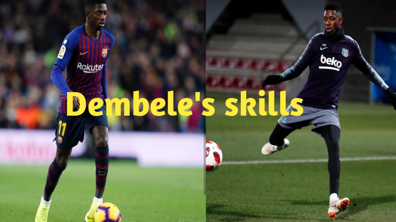 Dembele skill's In Barcelona - YouTube