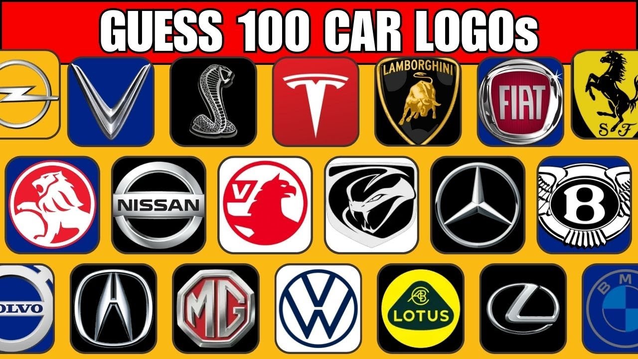 Guess the Car Logo | 100 Car Branding Logos Challenge - YouTube