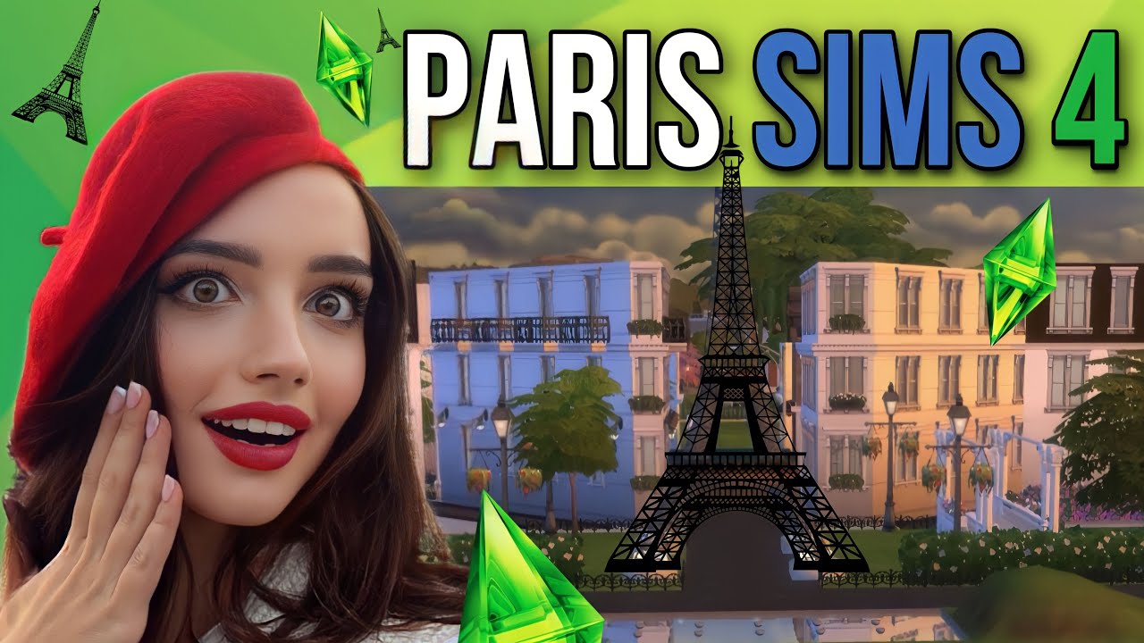 ПОБУДУВАЛА ПАРИЖ В СІМС 4/ BUILD A PARIS IN SIMS 4 (NO CC) - YouTube