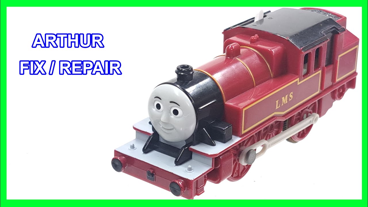Trackmaster Arthur Fix repair Thomas Train 2009 Mattel - YouTube