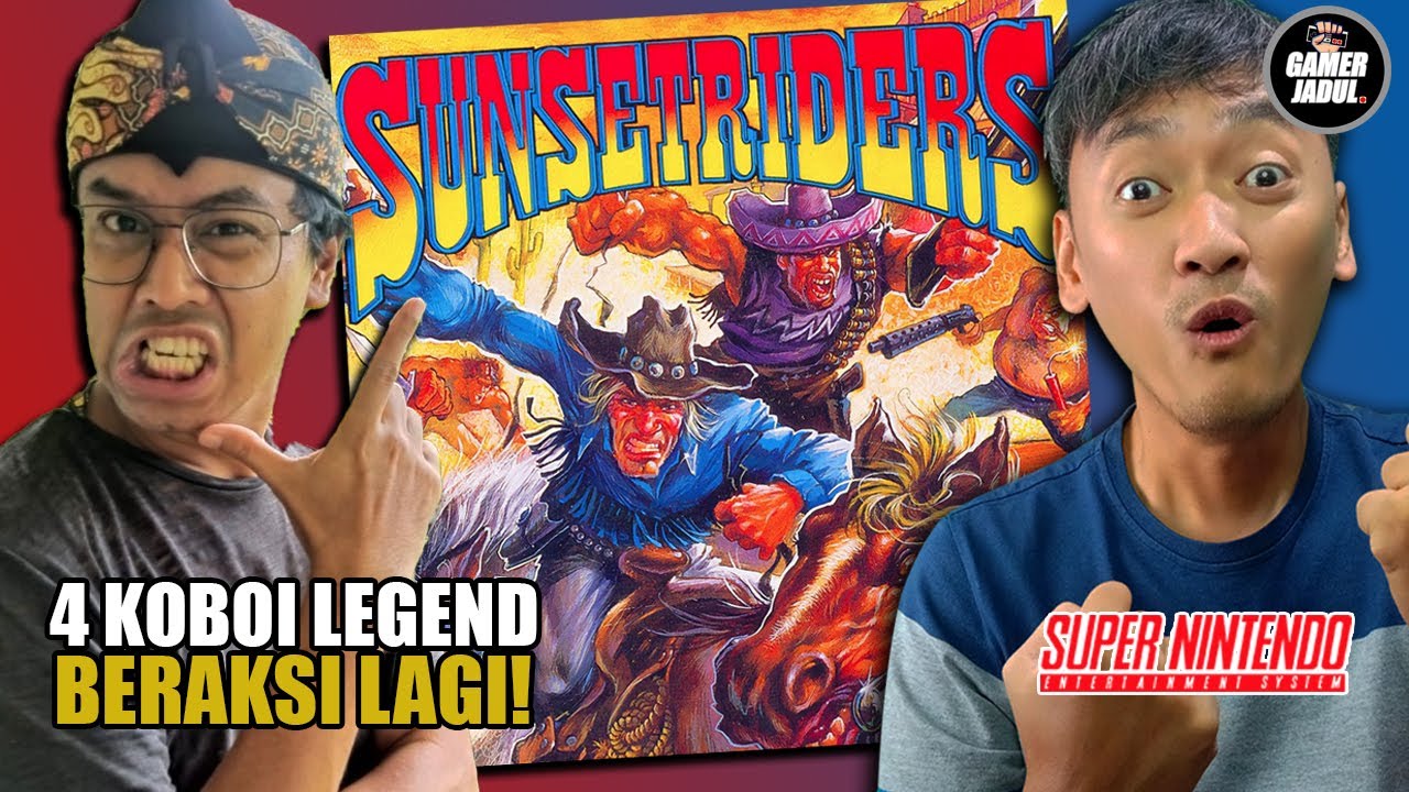 SUNSET RIDERS SNES (1991) 2 Player CO-OP LONGPLAY | Retro Game Jadul ...