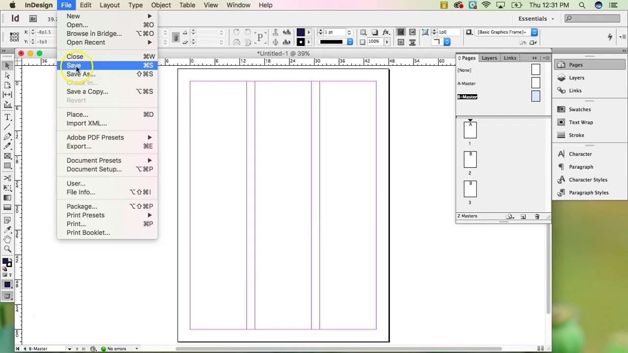 Video 5 of 5 Setting Up InDesign - YouTube