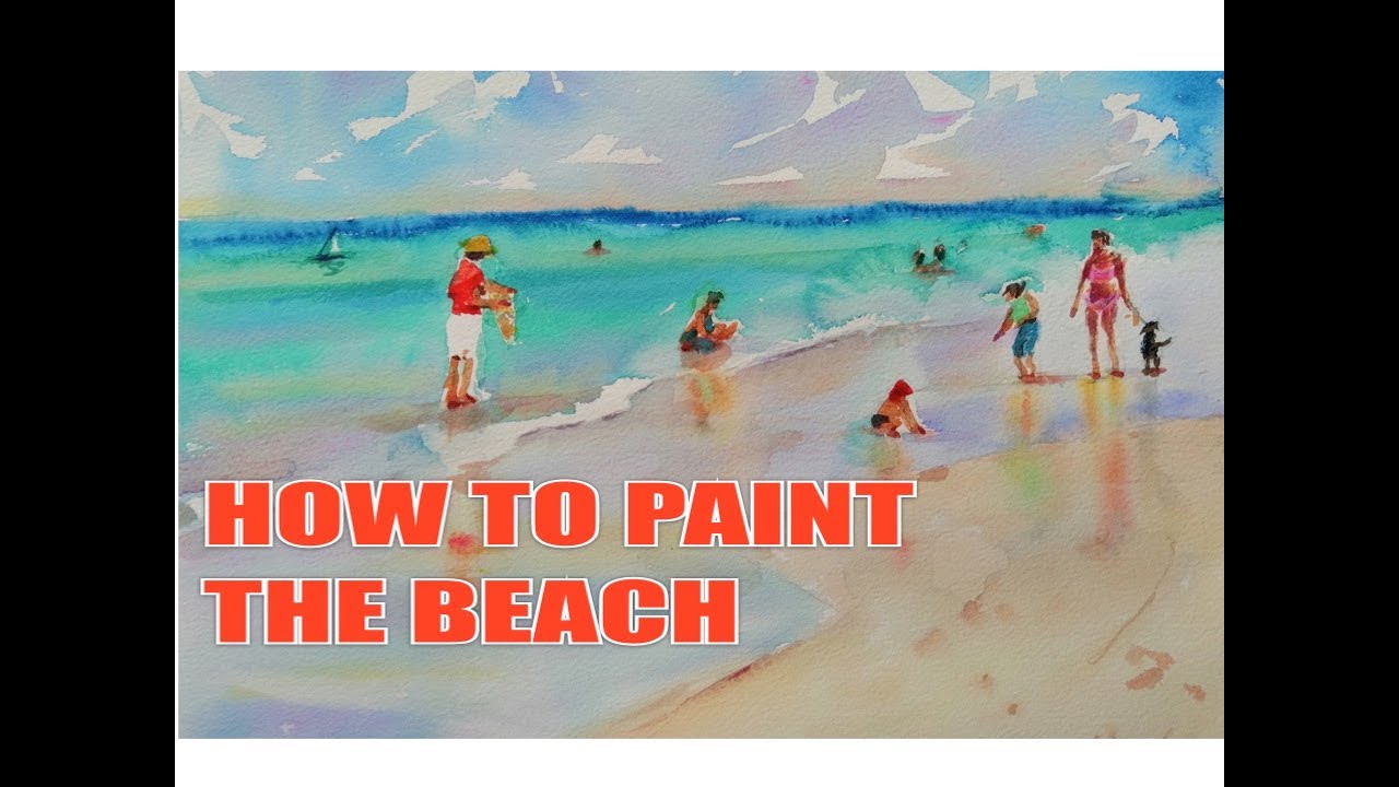 How to Paint the Beach - YouTube