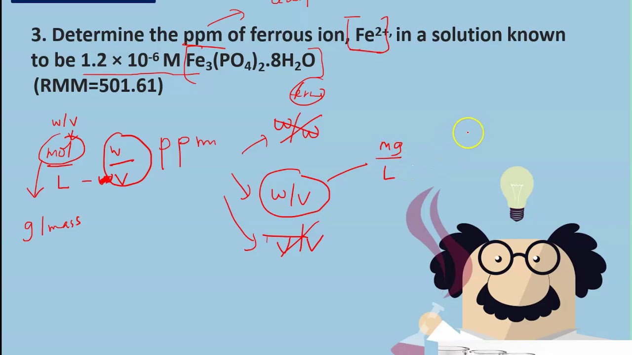 (ADDITION 2/2) CONCENTRATION PPM PPT PPB - YouTube