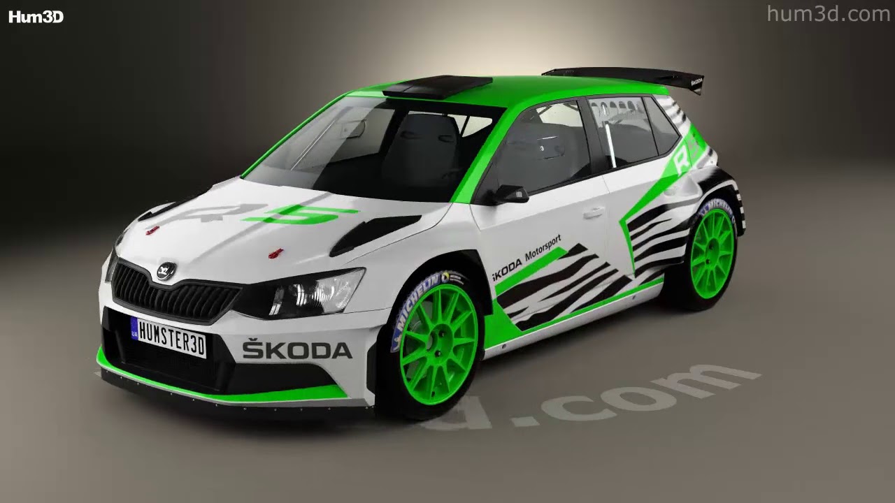 Skoda Fabia R5 2016 3D model by 3DModels.org - YouTube