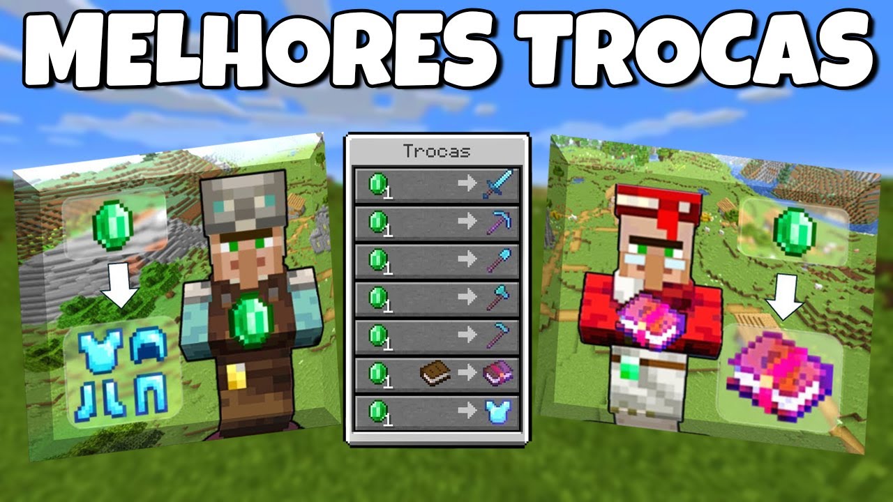 MELHORES TROCAS de CADA PROFISSÃO dos VILLAGERS no Minecraft 1.21 - YouTube