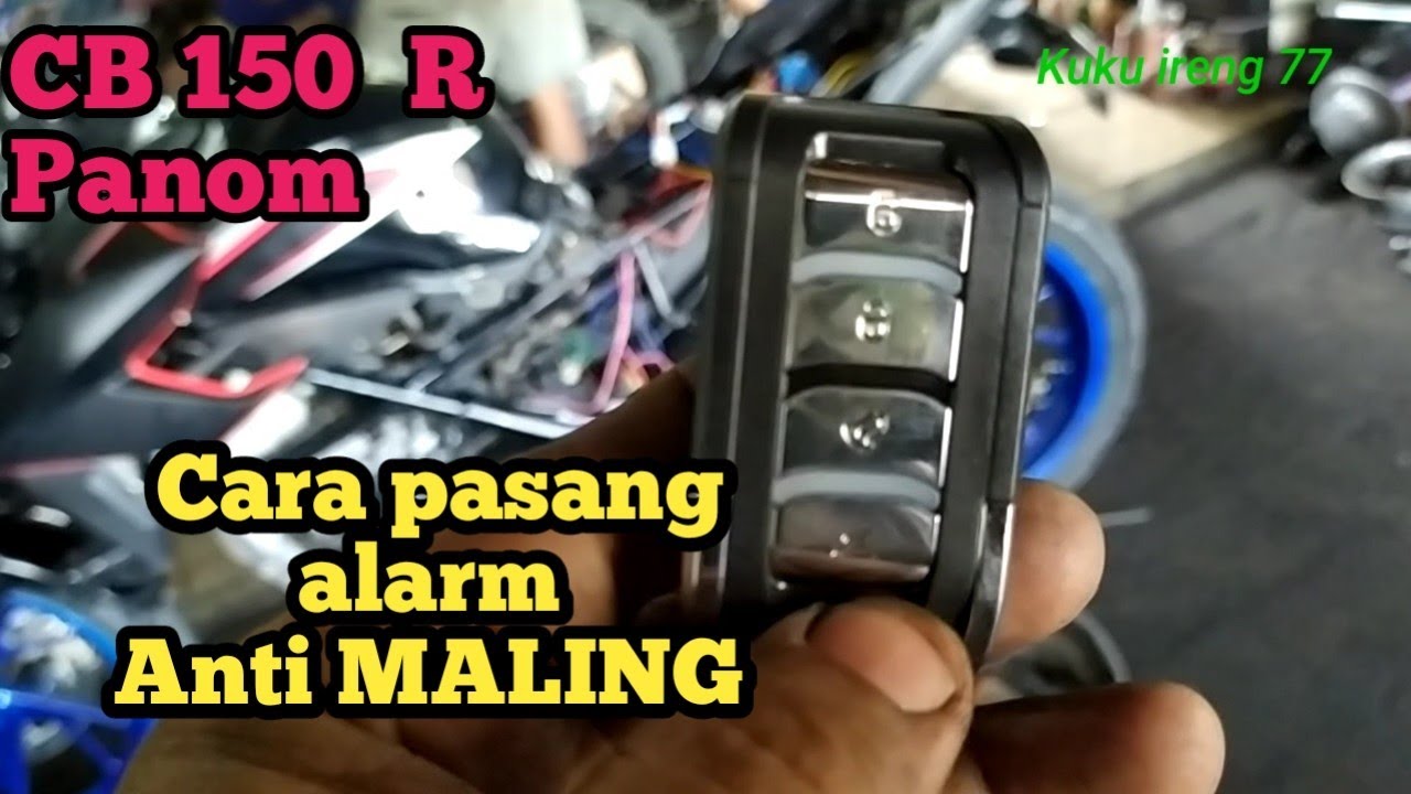 CARA PASANG ALARM ANTI MALING DI CB 150 R. tanpa potong kabel - YouTube