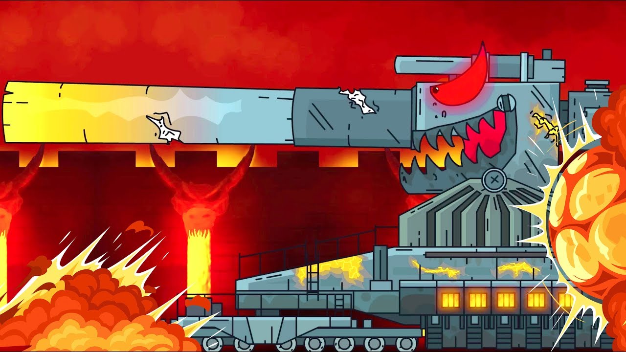 Scary big tank. World of tanks animation. Cartoon about tank. Мультик ...