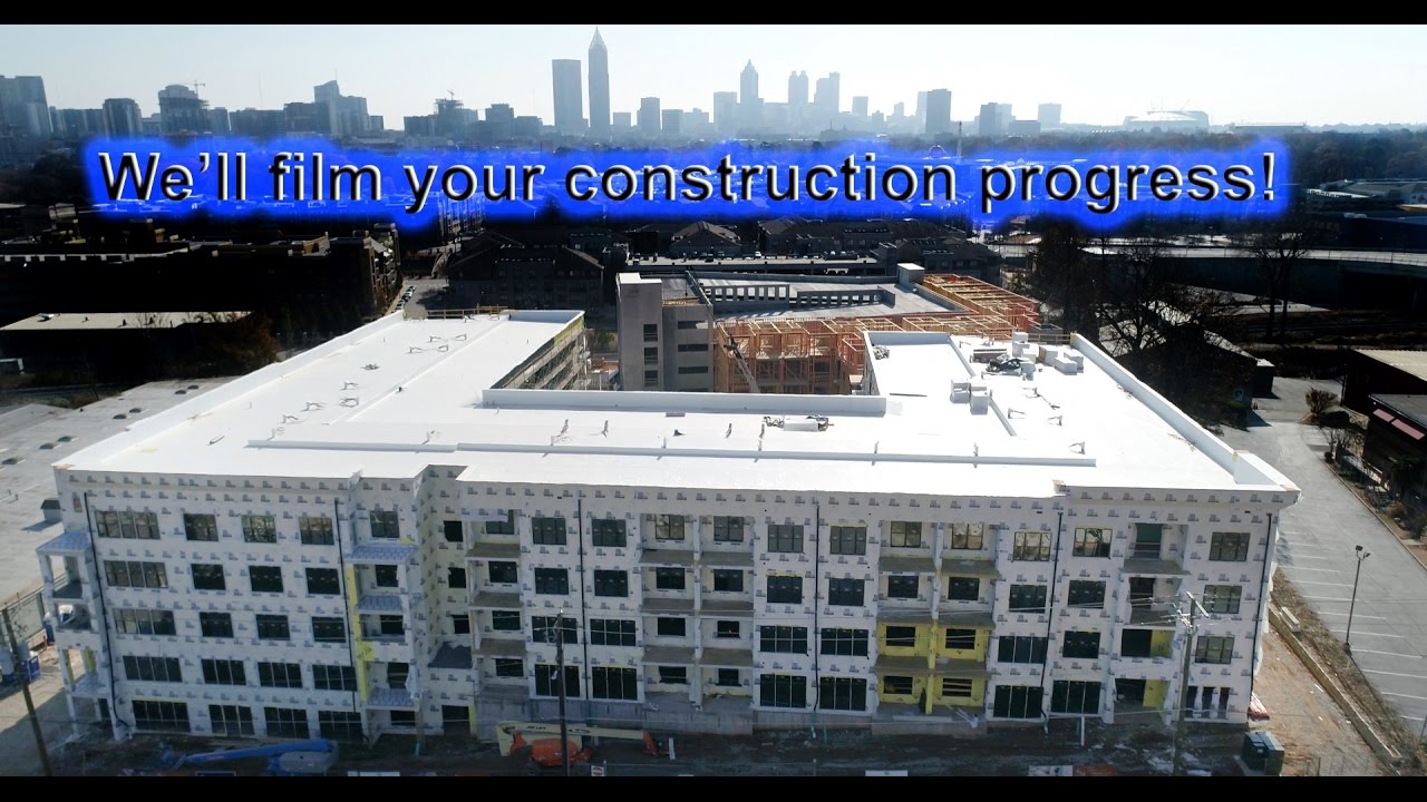 Atlanta Construction Progress Drone Video in 4k 12-25-16 - YouTube