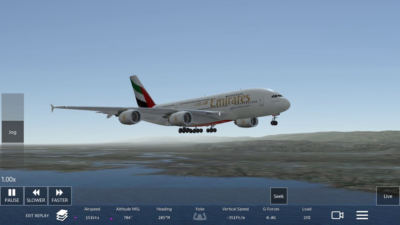 Emirates A380 Landing- Infinite Flight Simulator - YouTube