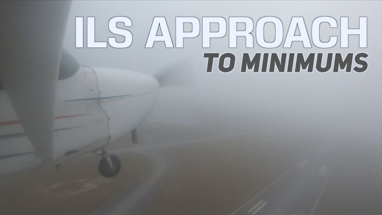 ILS Approach To Minimums On FIRST IFR Lesson | C172 - YouTube
